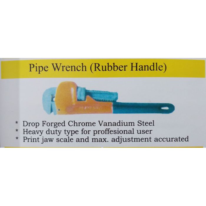 Jual Promo KUNCI PIPA / PIPE WRENCH (RUBBER HANDLE) ukuran 12" (300mm ...