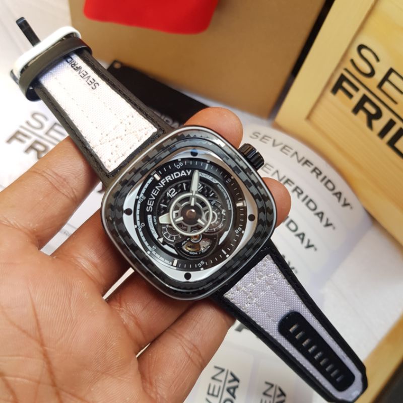 Jual Original Jam Tangan Sevenfriday-SF P3C/07 White Carbon NFC Aktif ...