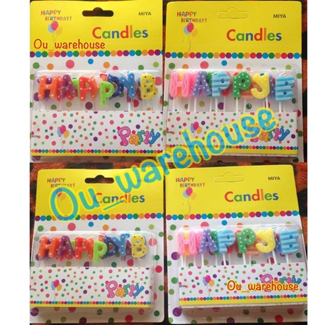 Jual Lilin happy birthday - happy birthday candle - lilin ultah - lilin ...