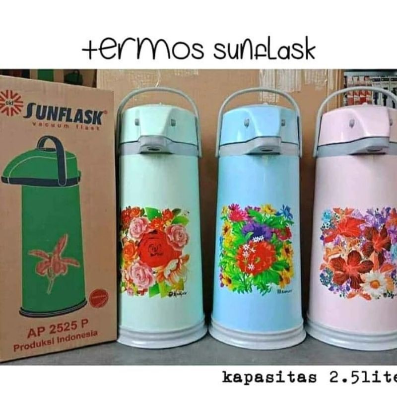 Jual Terlaris Termos Pompa Air Panas / Termos Pencet Sunflask 2.5 Liter ...