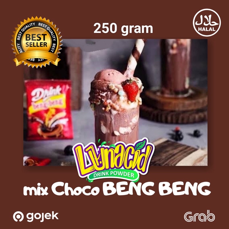 Jual serbuk minuman rasa choco beng beng/Powder choco beng beng / Bubuk ...