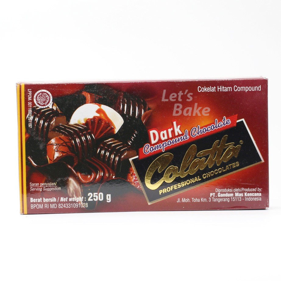 Jual Colatta Dark Chocolate Compound 250 gr / Coklat Masak Colata ...