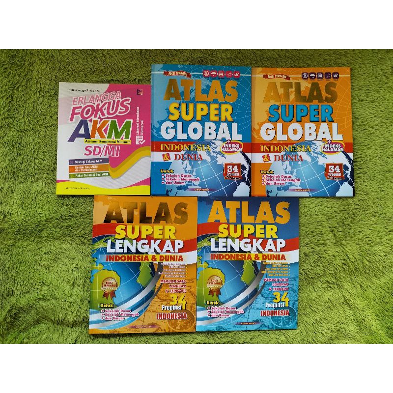 Jual ORIGINAL BUKU ERLANGGA FOKUS AKM SD / MI ATLAS SUPER GLOBAL ATLAS ...