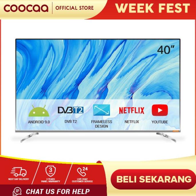Jual COOCAA 40 inch Android 9.0 Smart LED TV -Infinity View- FHD (40S6G ...