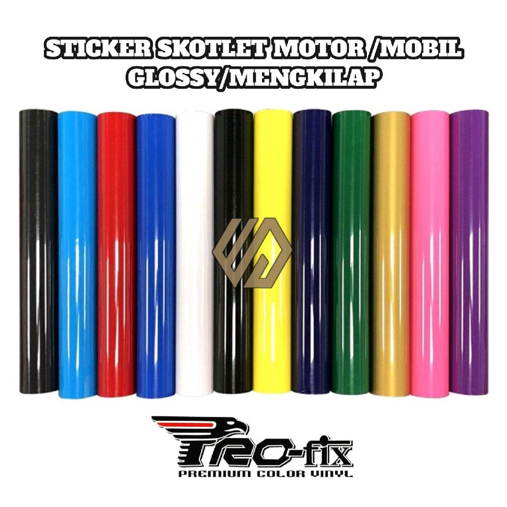Jual Stiker Skotlet Glossy merk profik untuk body motor/mobil atau ...