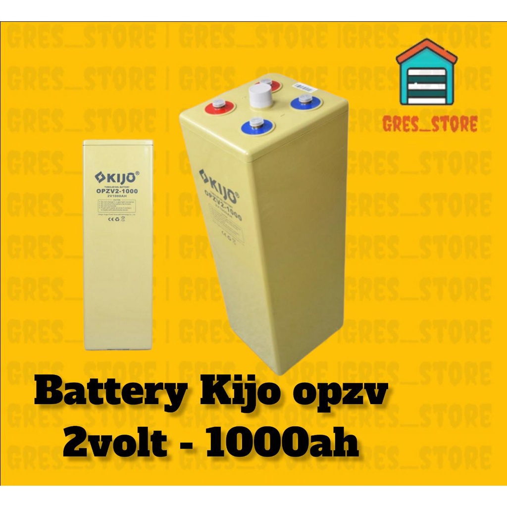 Jual BATERRY KIJO OPZV2 GEL 2V 1000AH 2VOLT BATTERY 1000VA GEL TUBULAR AKI TUBULAR GEL 1000VA ...