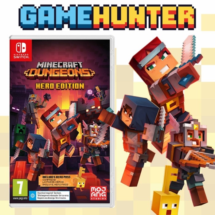 Jual Nintendo Switch Minecraft Dungeons Hero Edition / Minecraft ...