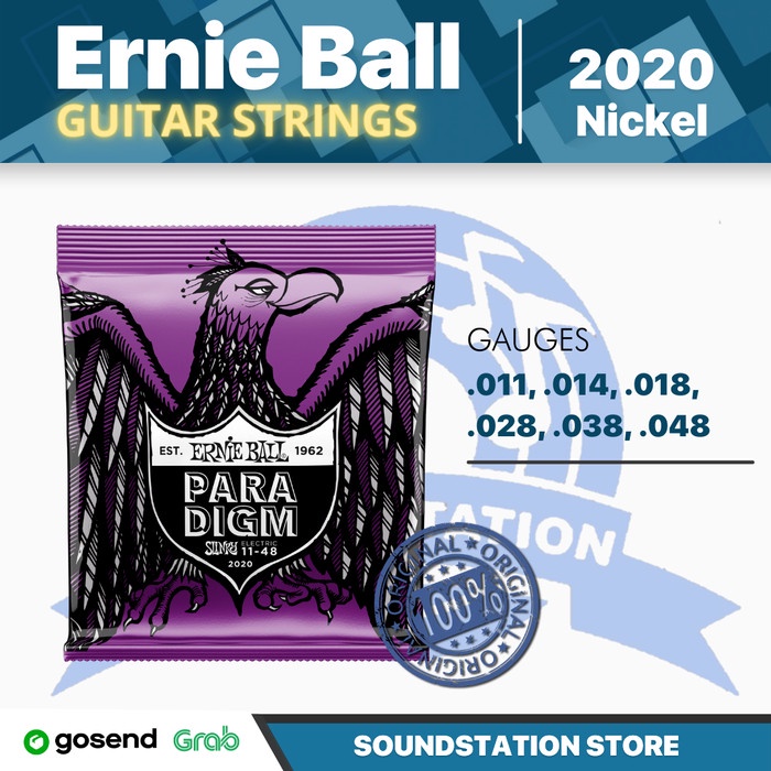 Jual Ernie Ball 2020 Paradigm Power Slinky Electric Guitar Strings, 11-48 | Shopee Indonesia