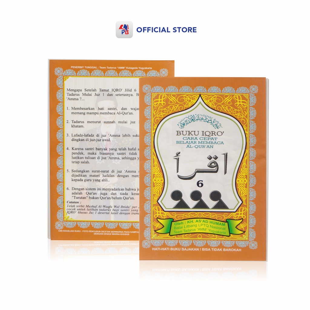 Jual Buku Iqro Anak / Iqra Anak Ukuran Besar Iqra Balita Satuan Jilid 1 ...