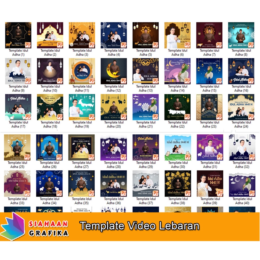 Jual 50 Template Ucapan Video Selamat Lebaran/ Idul Fitri/ Idul Adha ...