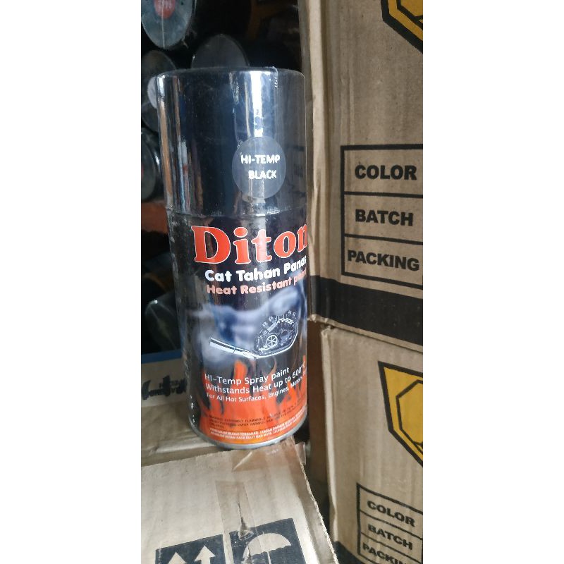Jual cat semprot diton HI - temp Black / silver | Shopee Indonesia
