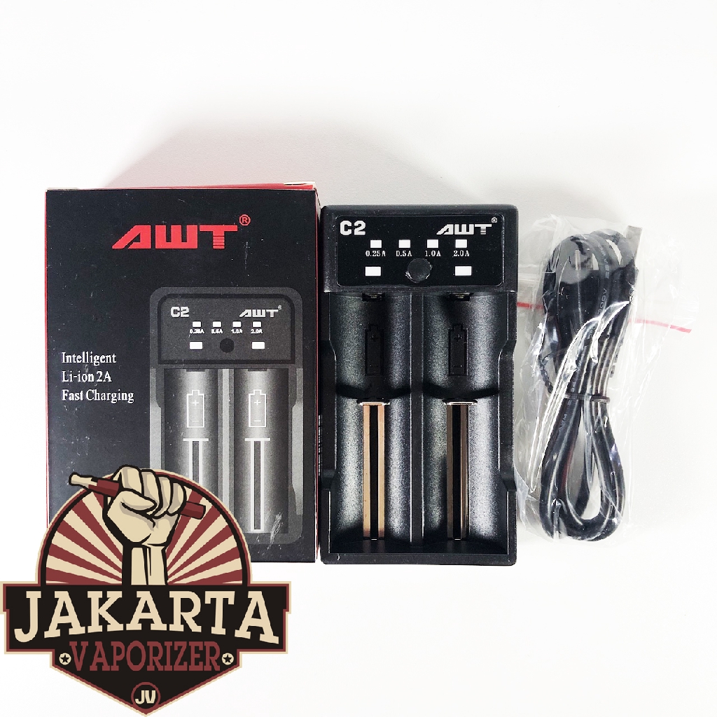 Jual Charger AWT C2 2A USB LED Indicator Authentic. Charger Baterai ...