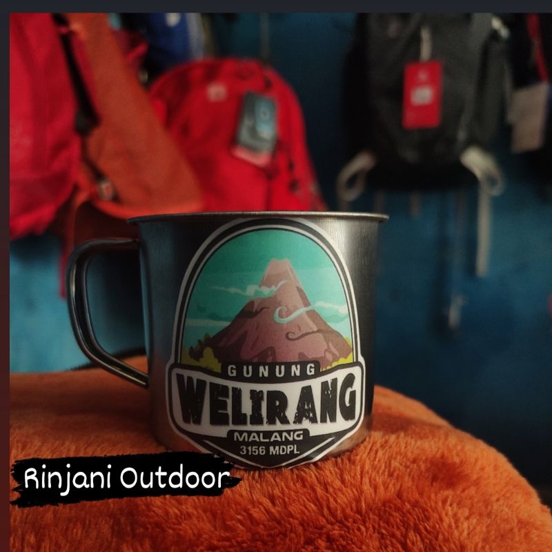 Jual Mug Cangkir Outdoor Diameter kurang Lebih 7cm Gelas Stainless ...