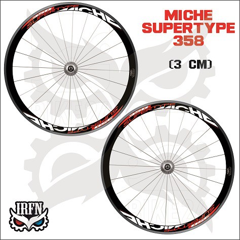 Jual Stiker Decal Rim Miche supertype 358 custom lebar 3 cm | Shopee ...