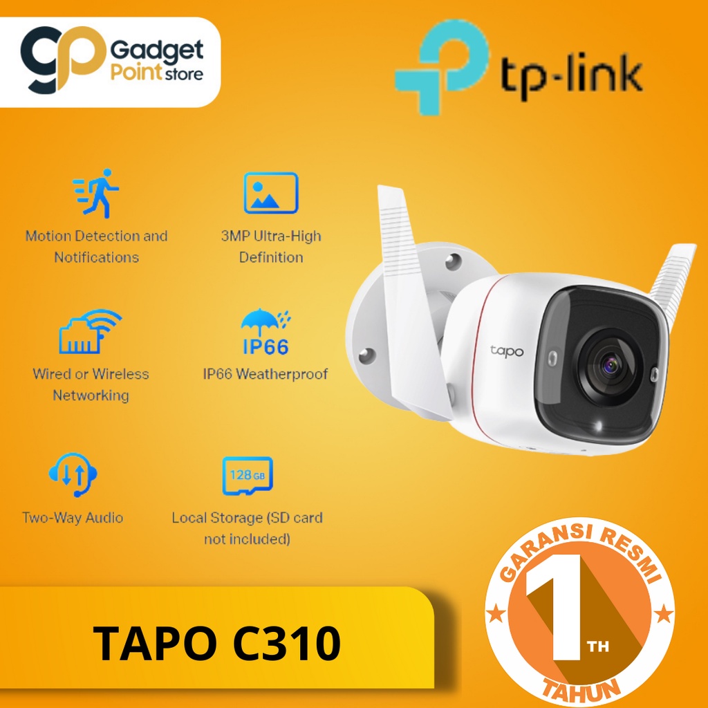 Jual Tapo C310 TP Link C310 Outdoor Security Wifi Camera CCTV IPX6 ...