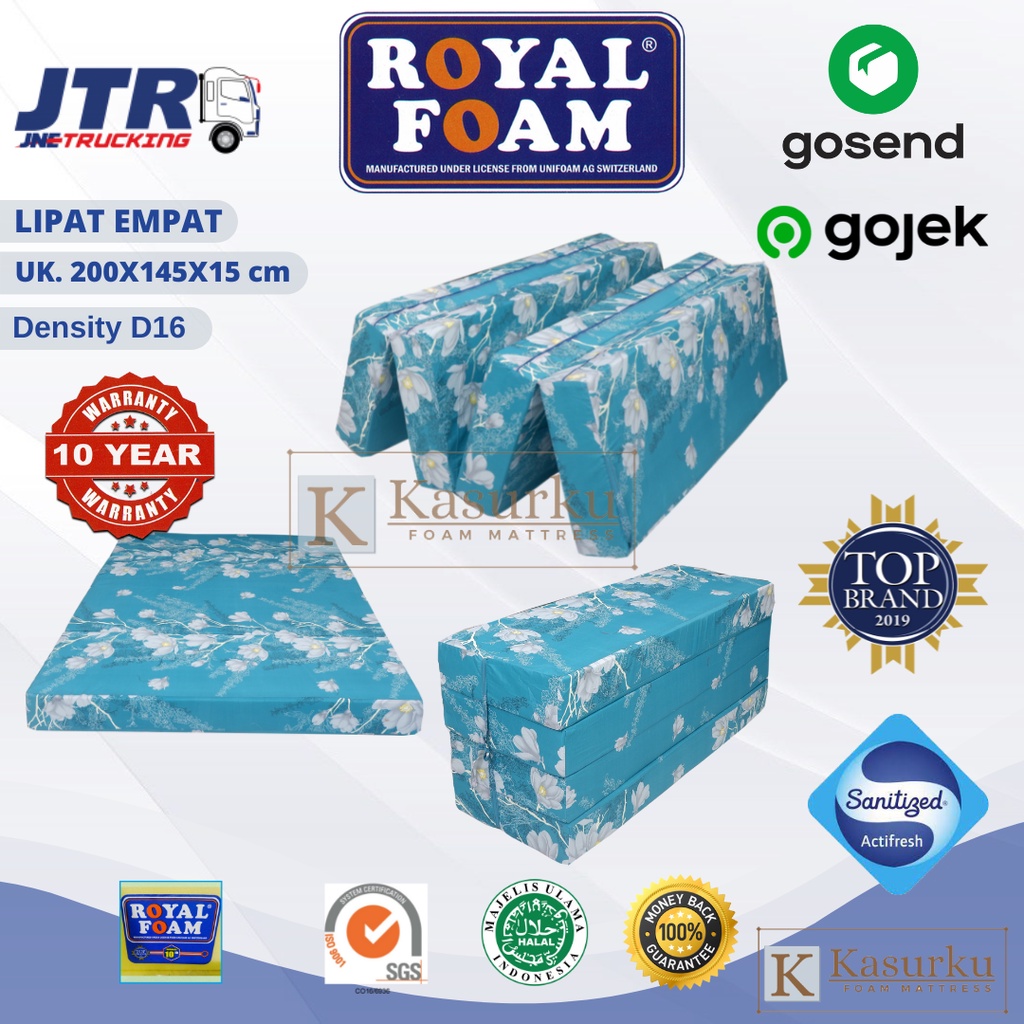 Jual Kasur Busa Royal Foam Ukuran 200 x 145 x 15 cm Original Garansi 15th. | Shopee Indonesia