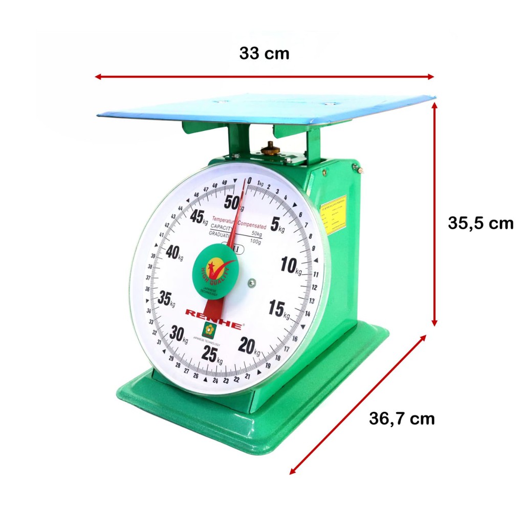 Jual Timbangan duduk jarum RENHE 50 Kg Besar | Shopee Indonesia