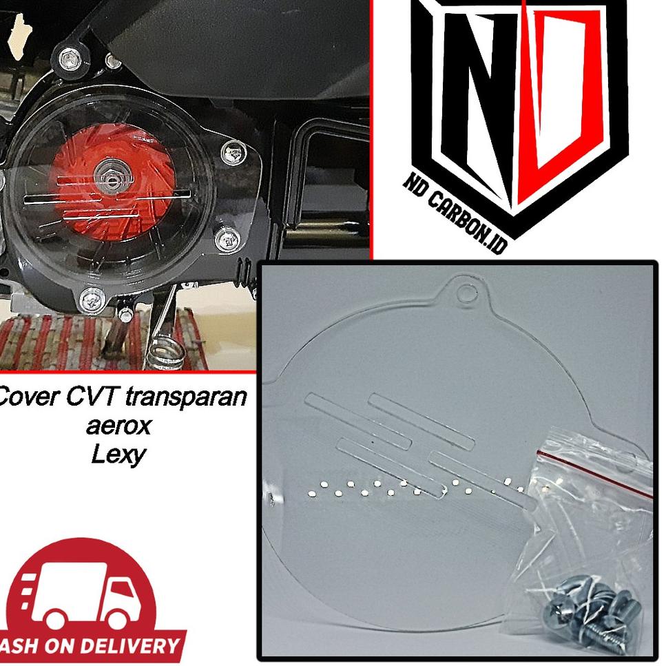 Jual (desd -96) Cover CVT Akrilik aerox Transparan, Cover CVT aerox ...