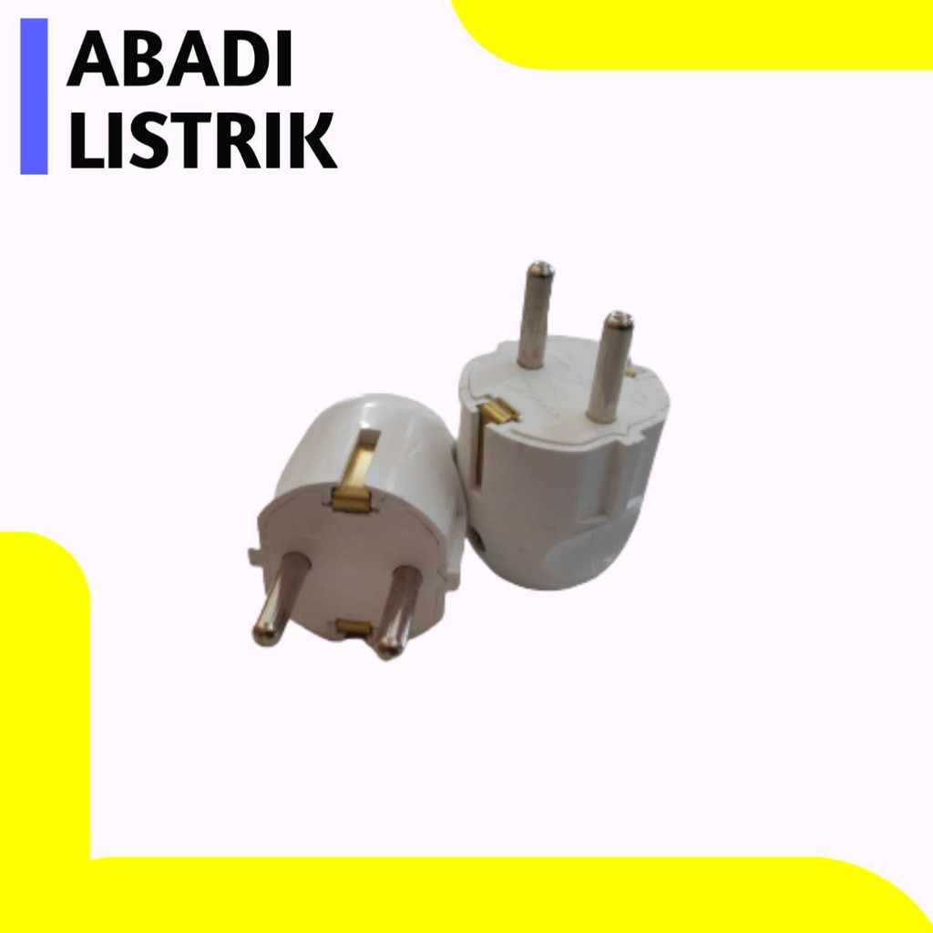 Jual Broco steker bulat SNI/colokan BROCO bulat putih SNI | Shopee ...
