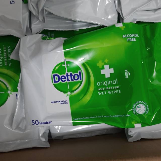 Jual Dettol wet wipes / tissue basah 50's | Shopee Indonesia