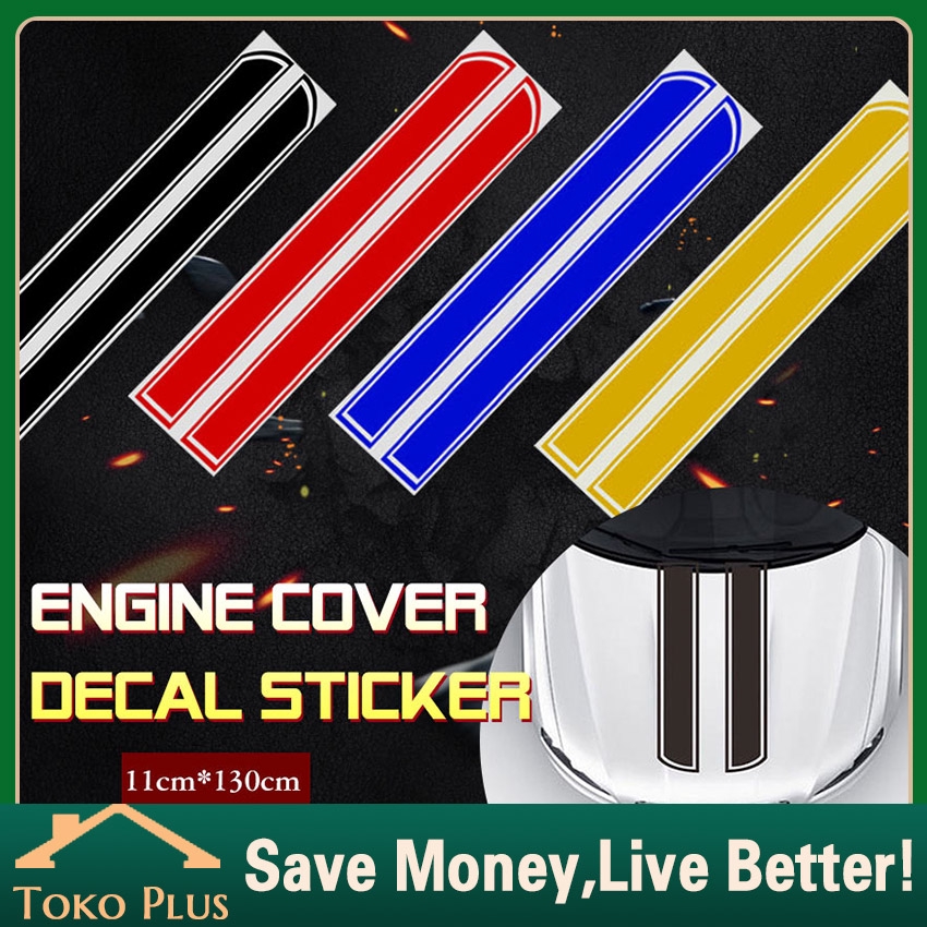 Jual 2Pcs 130*24CM Stiker Decal Motif Tulisan Racing Sport Bahan Vinyl ...