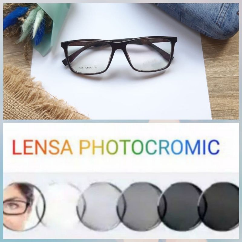 Jual paket frame dan lensa.. frame kacamata E053 | Shopee Indonesia