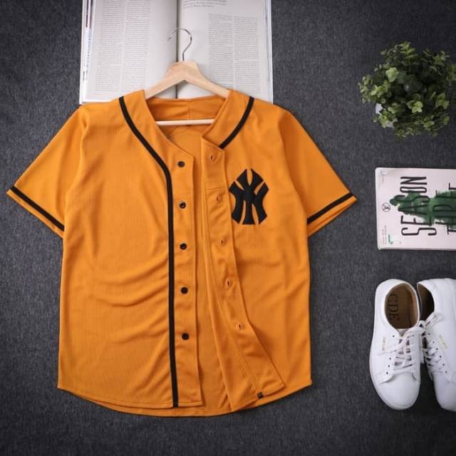 Jual Jersey Baseball Orange kualitas Premium Unisex | Shopee Indonesia