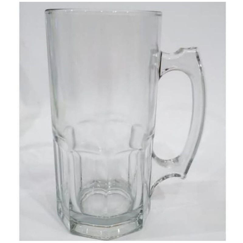 Jual Gelas Kaca Besar Mug BIR Jumbo 1 Liter B-1000 Beling Cafe Teh ...