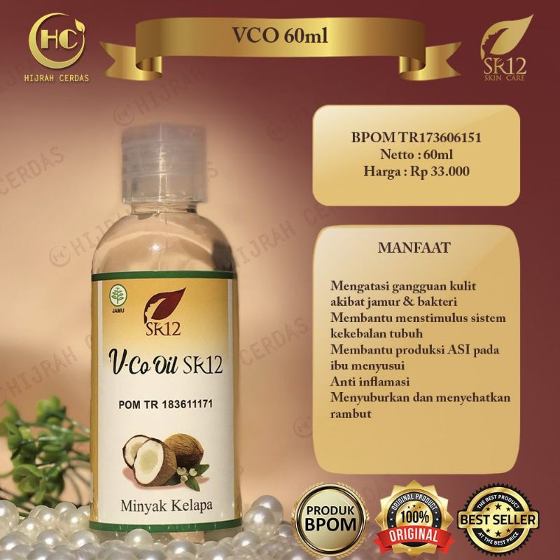 Jual SR12 VCO 60ml Virgin Coconut Oil Minyak Kelapa Murni Obat Herbal ...