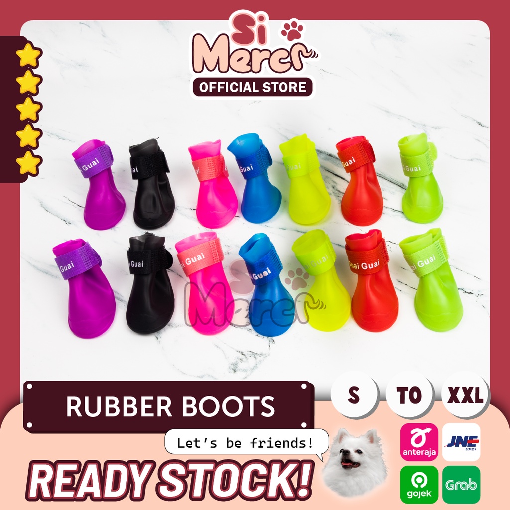 Jual Rubber Shoes / Sepatu Karet Anjing / Sepatu Boots Anjing Kucing ...