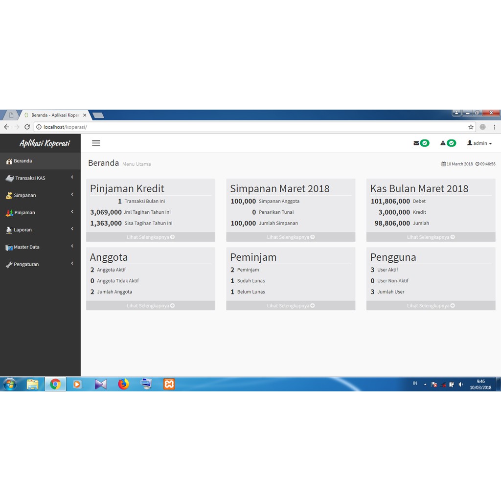 Jual Aplikasi Koperasi Simpan Pinjam -KSP Berbasis web -Suport Printer ...
