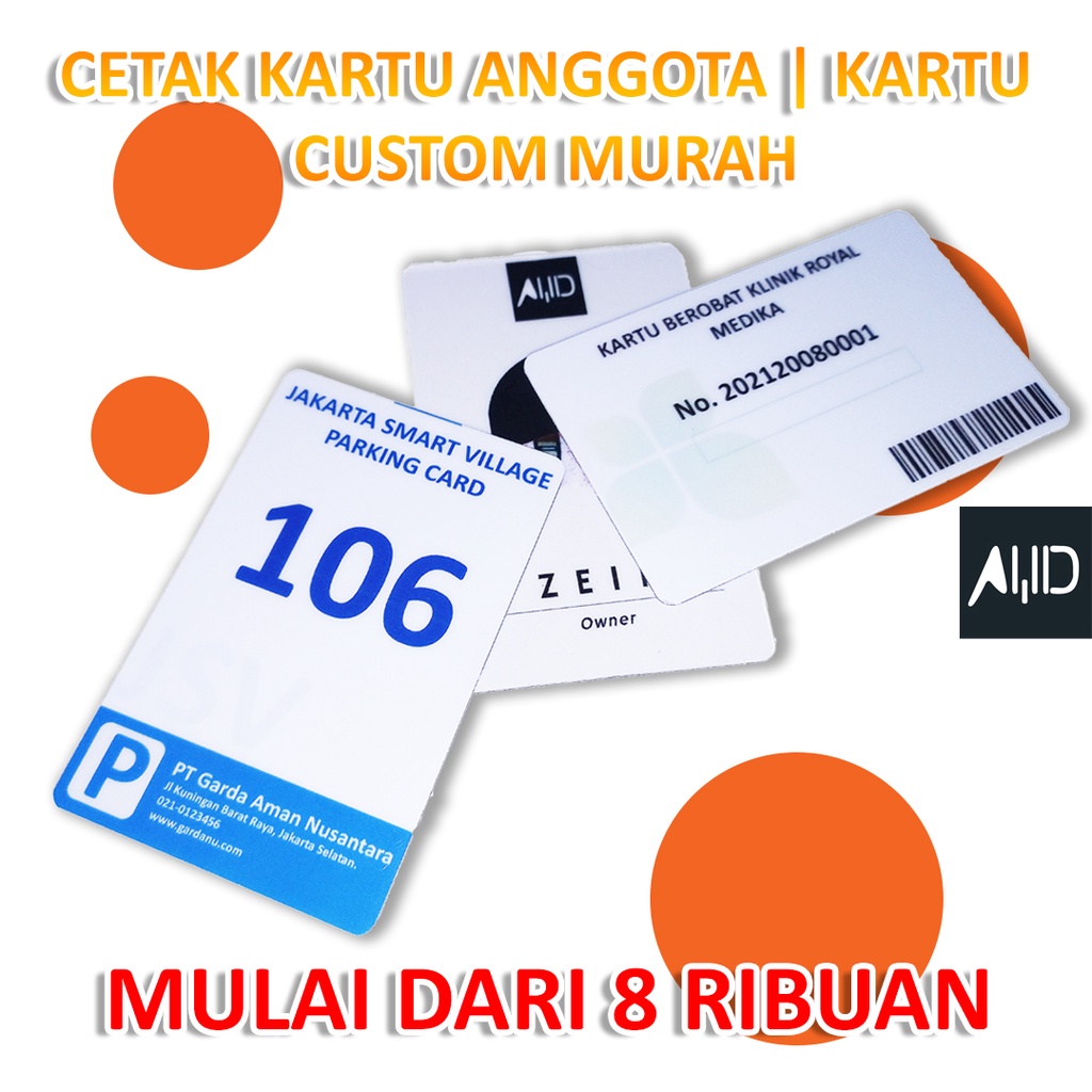 Jual Cetak ID Card PVC 2 Sisi Satuan | Shopee Indonesia