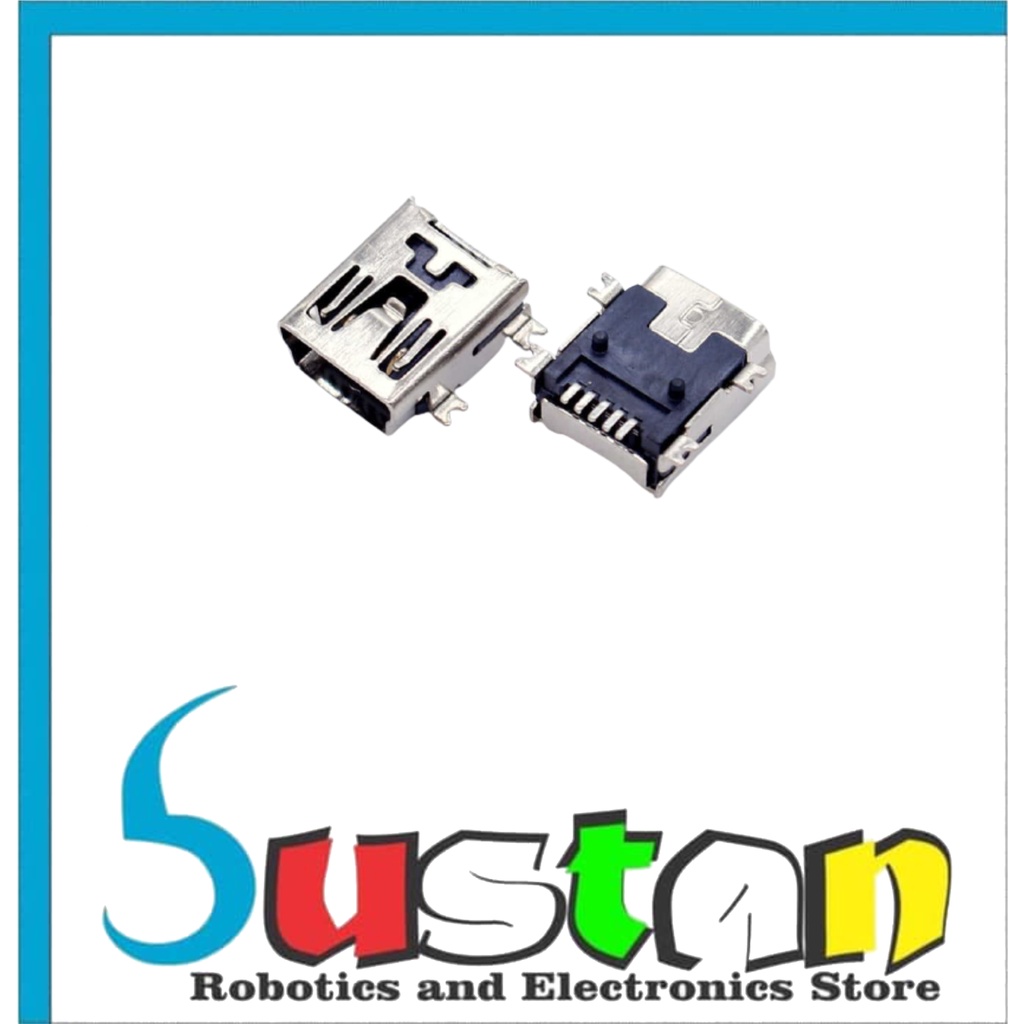 Jual Mini USB SMT 5 Pin 5P 5PIN Female Plug Connector Socket | Shopee ...