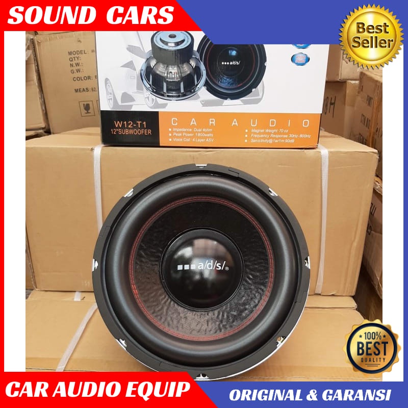 Jual Subwoofer ADS Type Tinggi ADS W12-T1 Sub 12 inch DOUBLE MAGHNET ...