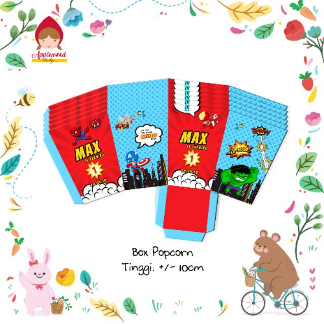 Jual Popcorn Box / Tempat Popcorn ultah anak | Shopee Indonesia