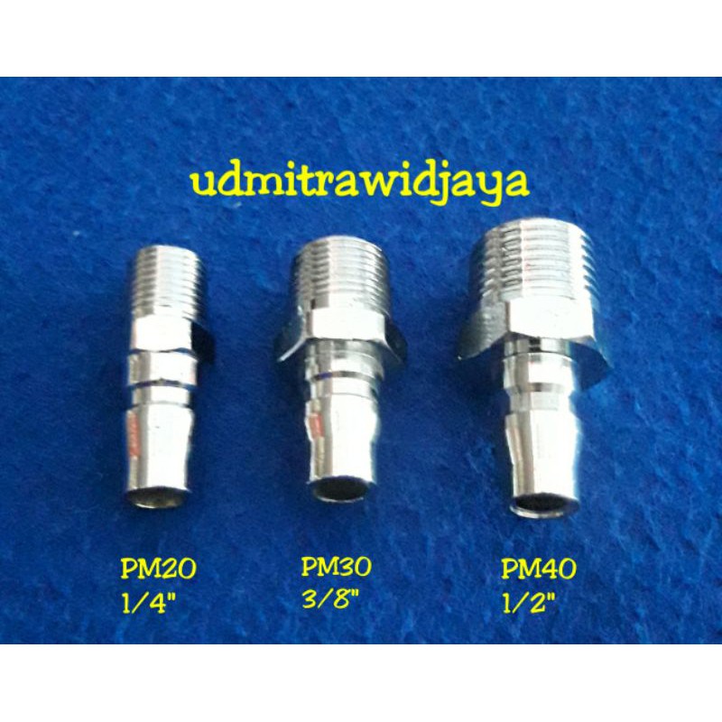 Jual Quick coupler / coupler male /sambungan angin kompresor murah PM20 ...