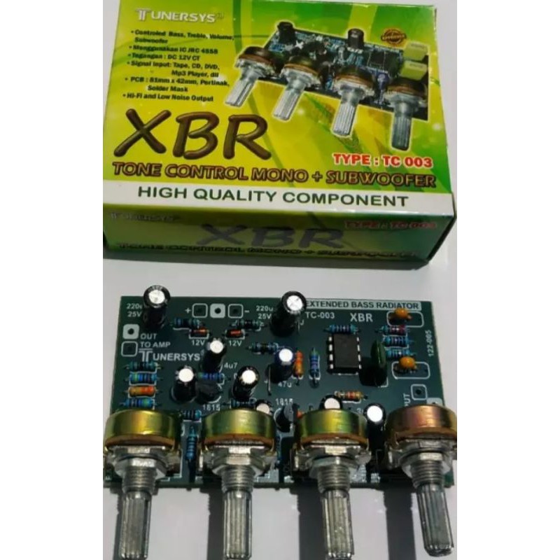 Jual XBR Tone Control Kontrol mono plus Subwoofer | Shopee Indonesia