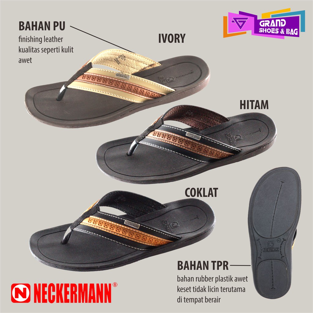 Jual Sandal Neckermann neckerman Sandal KULIT Pria lv 9351 | Shopee ...