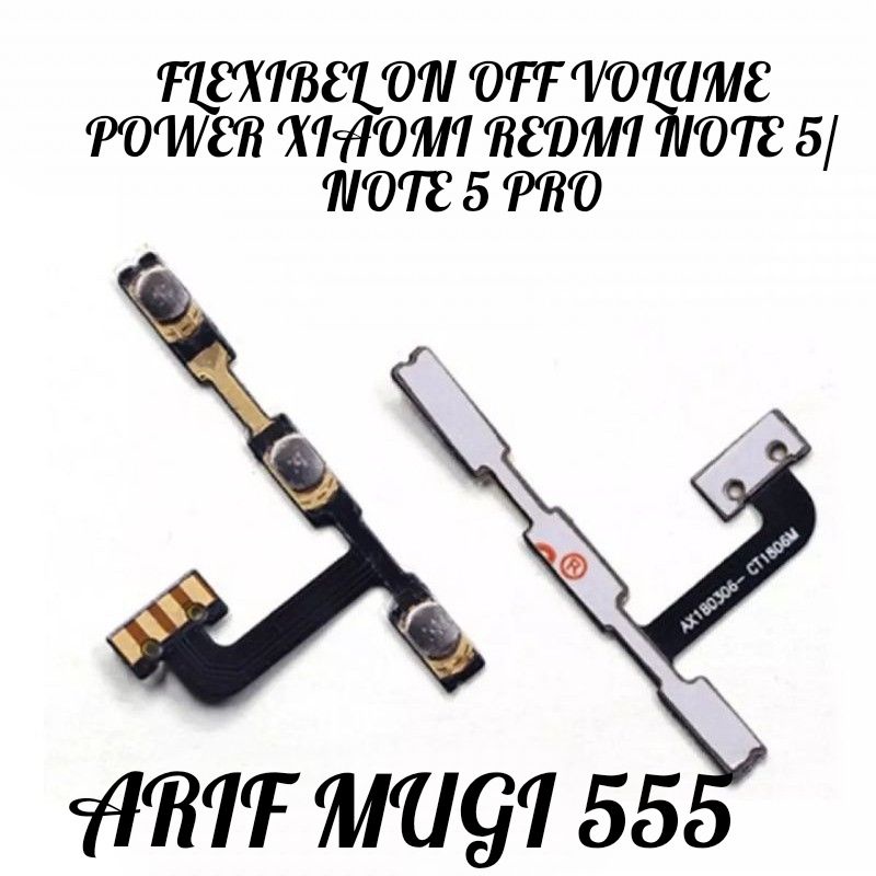 Jual FLEXIBEL FLEXIBLE ON OFF ATAU VOLUME POWER XIAOMI REDMI NOTE 5 ...