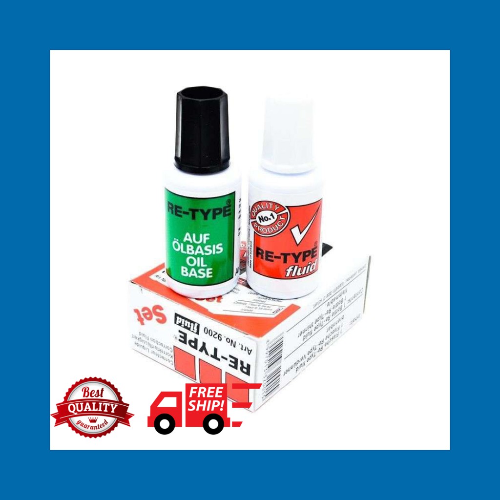 Jual Tip-ex Retype Set 9200 Correction Fluid Pen Re-type | Shopee Indonesia