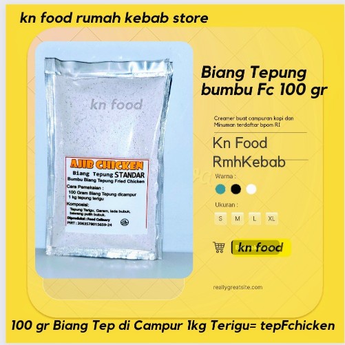 Jual Biang Tepung Fried Chicken BT STANDAR 1 ONS atau Premix Bumbu Inti ...