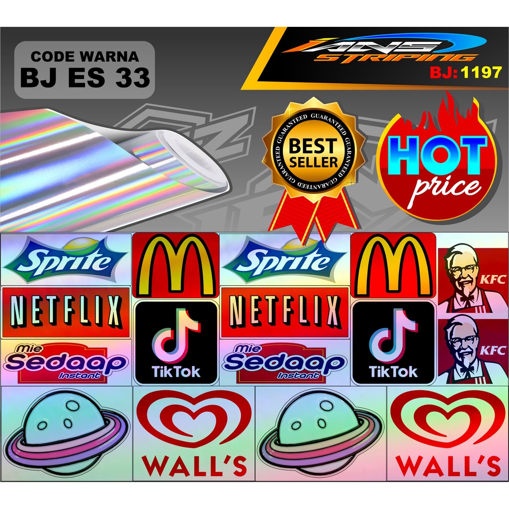 Jual STIKER AESTHETIC LAPTOP HP KULKAS / STIKER LOGO KFC MCD WALLS ...