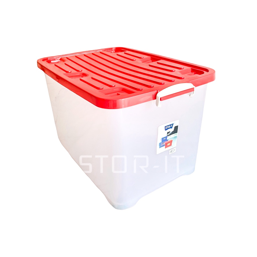 Jual CONTAINER BOX PLASTIK TRANSPARAN 135LT MULTINDO - ( KHUSUS GOJEK ...