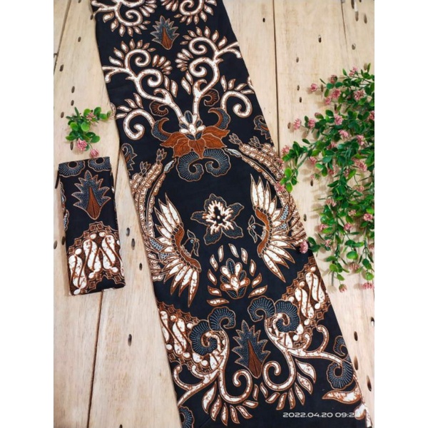 Jual Kain Batik Printing Modern Moti Seno Merak Ekol Kain Meteran Bahan ...