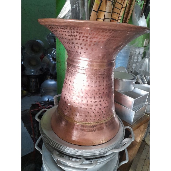 Jual seeng tembaga & kukusan bambu 35x47 berat 2.1 kg | Shopee Indonesia