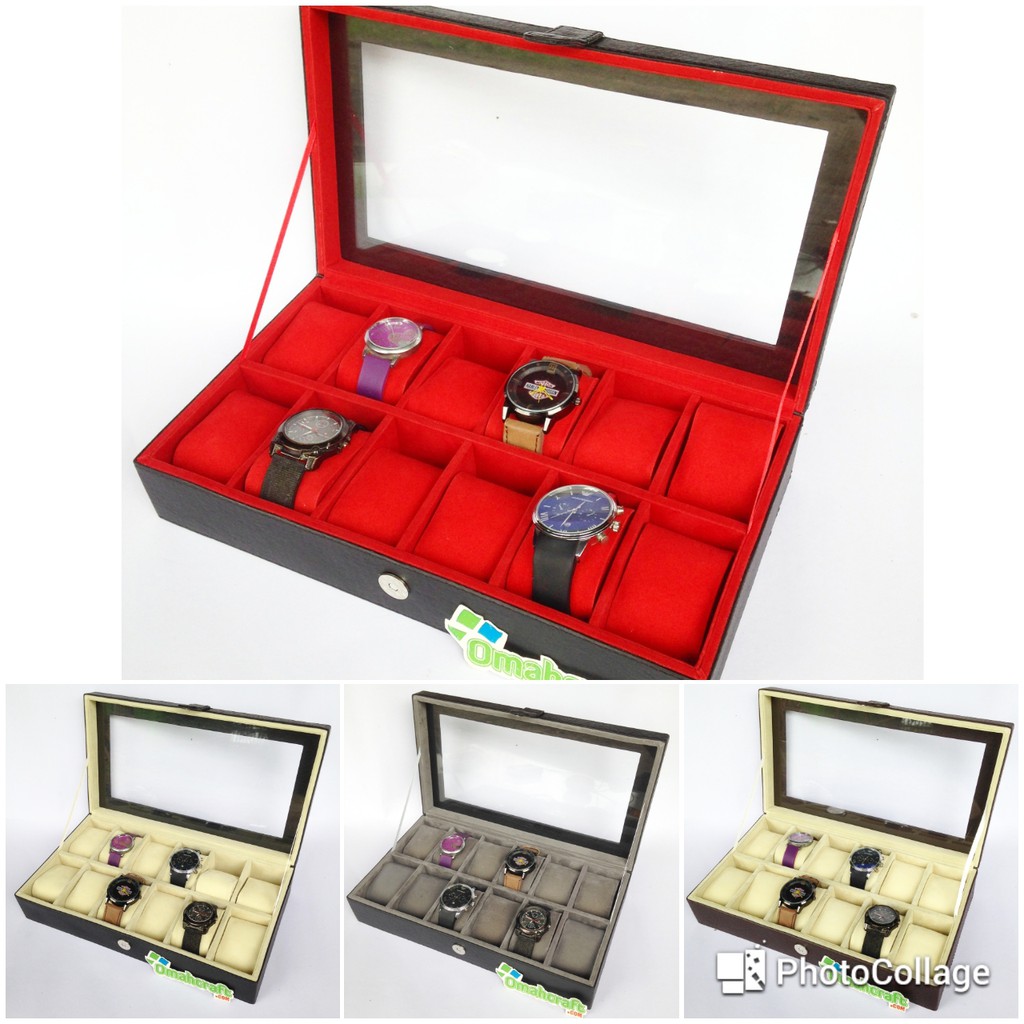 Jual LARGE SIZE - Kotak Jam JUMBO isi 12 Full Color / Box Jam Tangan ...