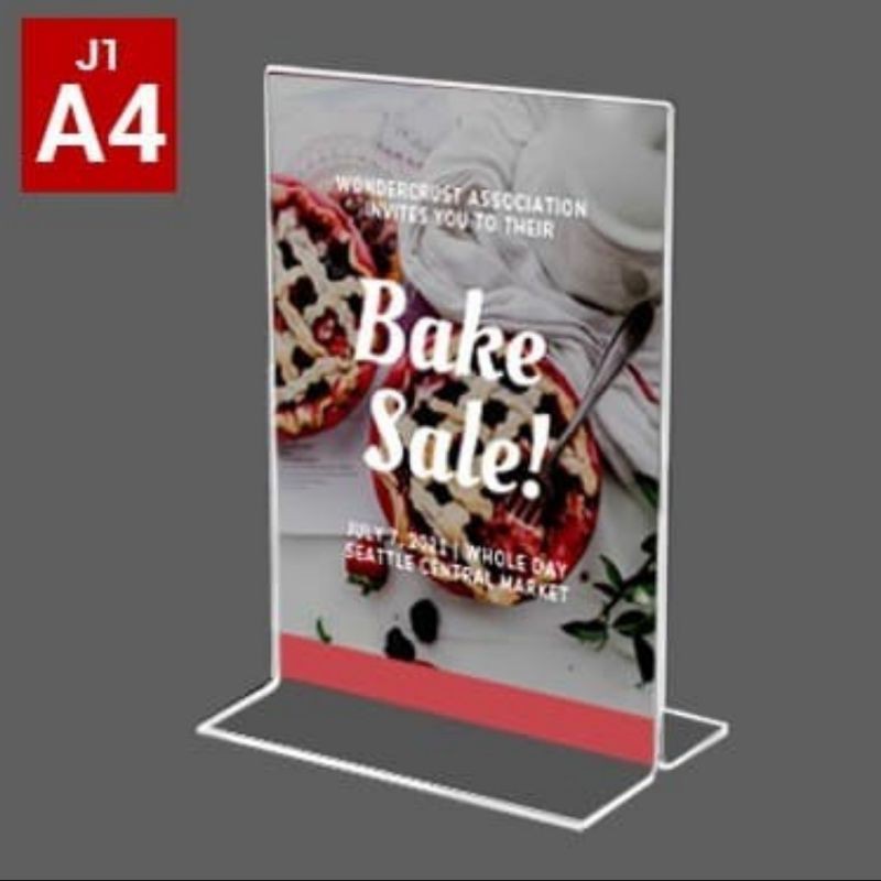 Jual Display menu Akrilik A4/Akrilik brosur | Shopee Indonesia