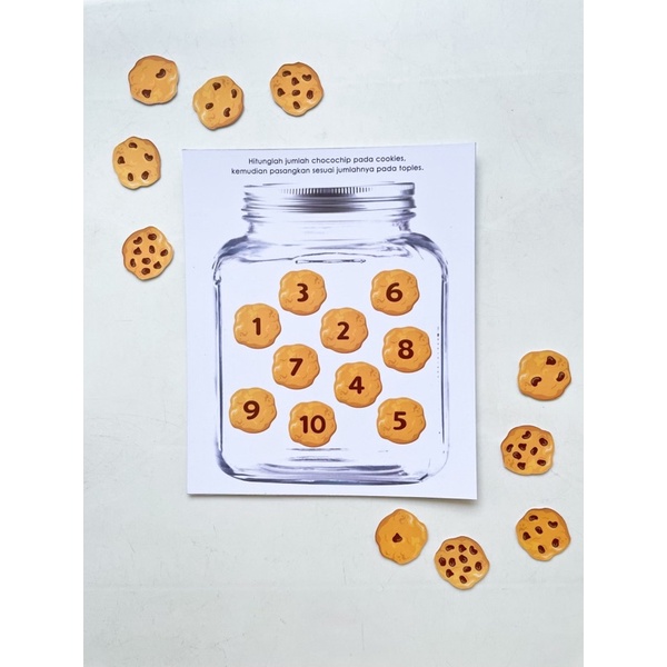 Jual Cookies in Jar/activity kids counting & shape/aktivitas anak ...