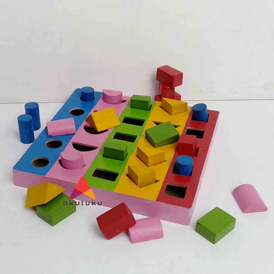Jual Papan permainan pasak geometri Mainan edukasi anak | Shopee Indonesia
