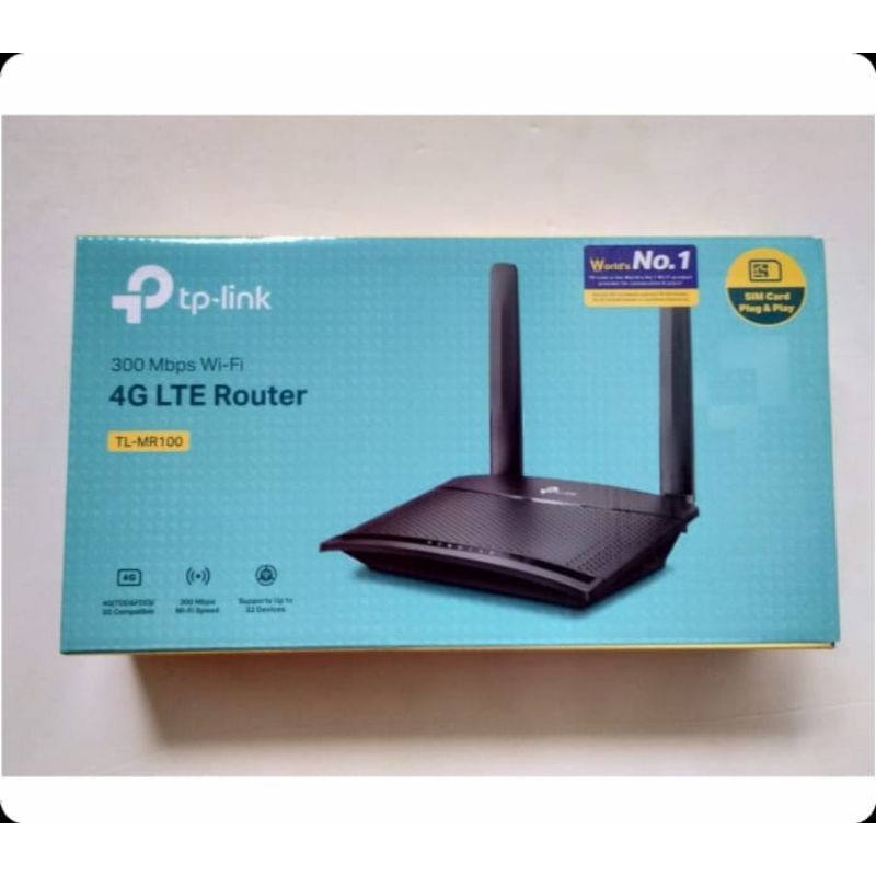 Jual Tp-Link TL-MR100 300Mbps WiFi 4G LTE Router / TPLINK MR100 / Tp ...